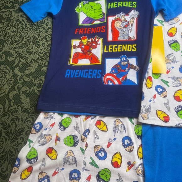 Marvel | Pajamas | Nwt Captain America Hulk Thor Ironman Summer Marvel ...
